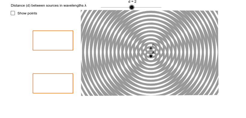 Double Source Wave Interference – GeoGebra