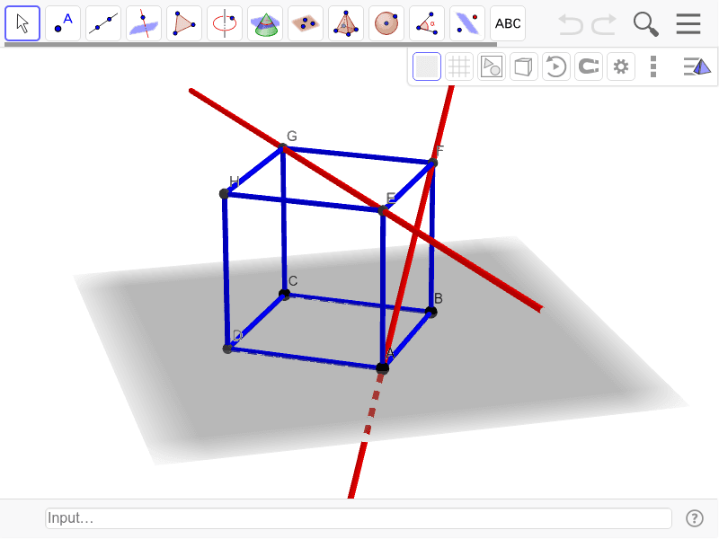 angle between lines from a cube – GeoGebra