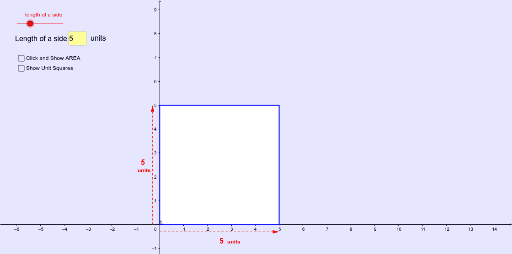 Squares and Perfect Squares – GeoGebra