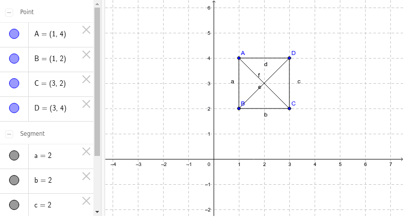 diagonaler – GeoGebra