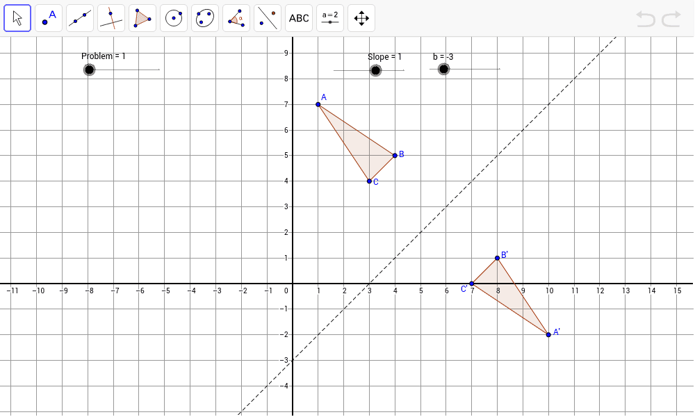Exploring Reflections – GeoGebra