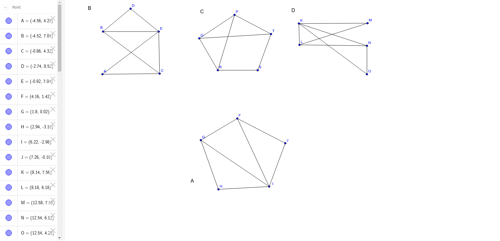 SAMC 1 3 Untangling 5 7 graphs GeoGebra