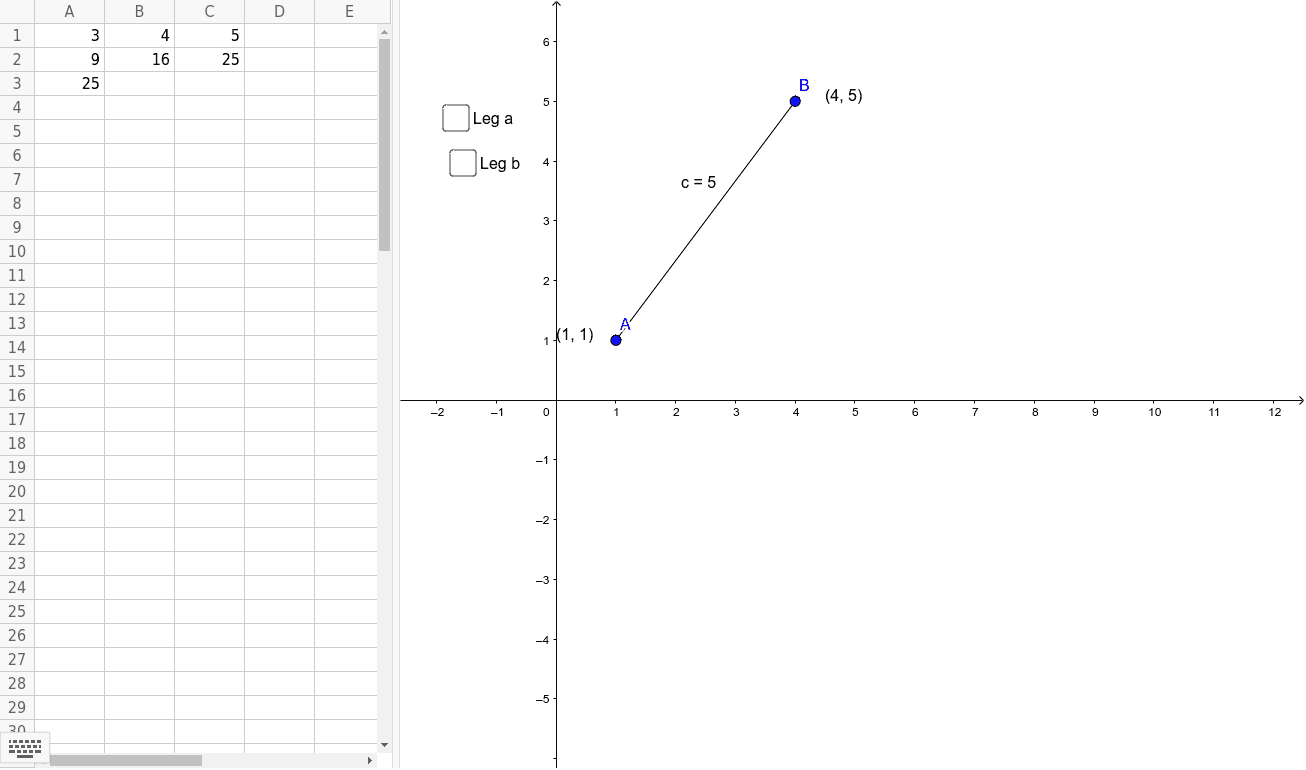 Distance Formula – GeoGebra
