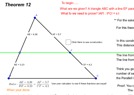 Theorem 12 – GeoGebra