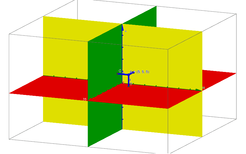 Three Dimensional Coordinate System With Axes Planes Geogebra