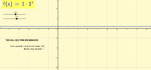 End behavior of Exponential Functions – GeoGebra