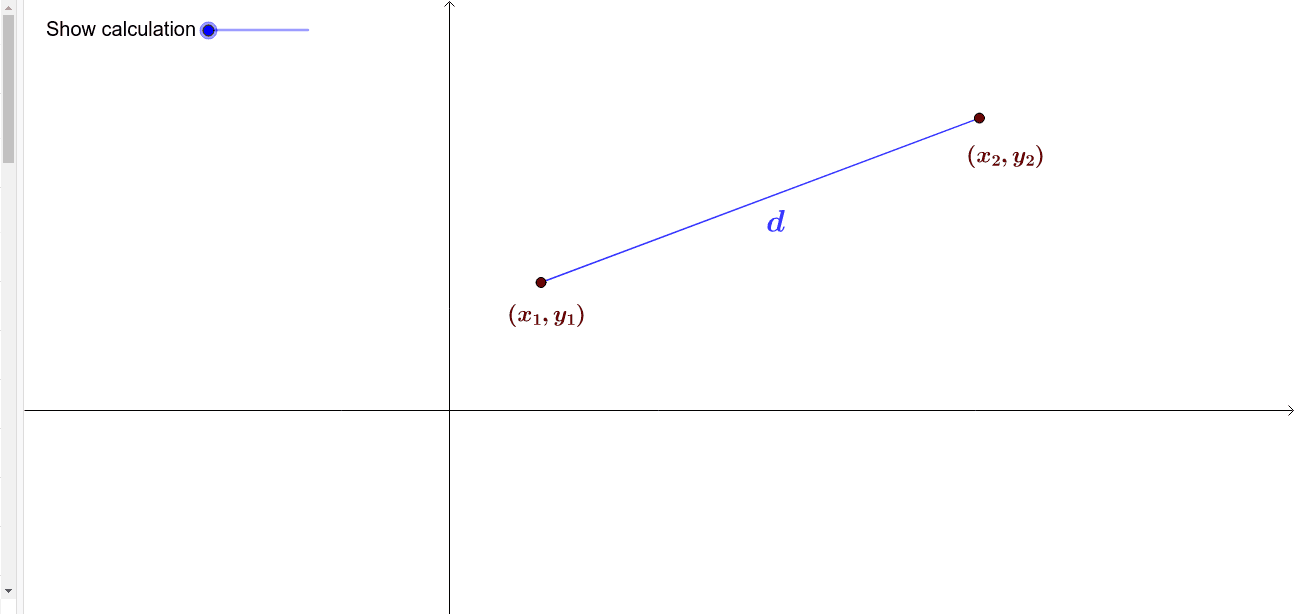 The Distance Formula – GeoGebra