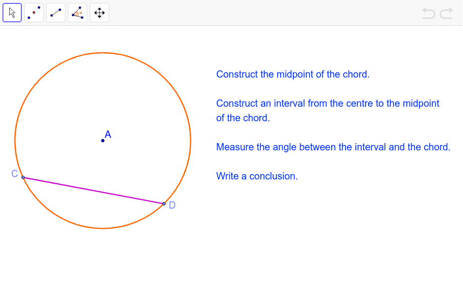 Circle Theorem 6 – GeoGebra