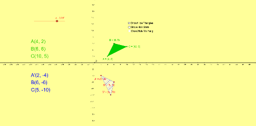 Exploring Rotation of a Triangle – GeoGebra