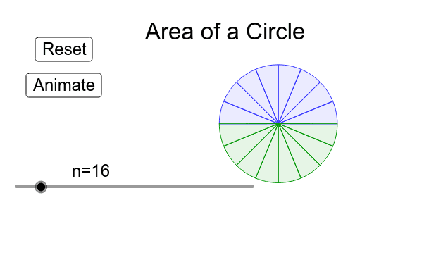 Area of a Circle – GeoGebra