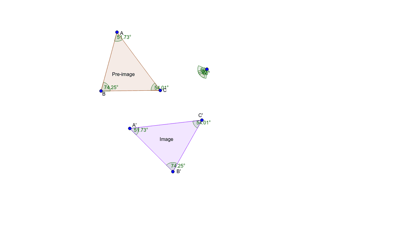 Rotate a figure around a point by a given degree – GeoGebra