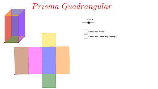 Construcció d'un Prisma Quadrangular – GeoGebra