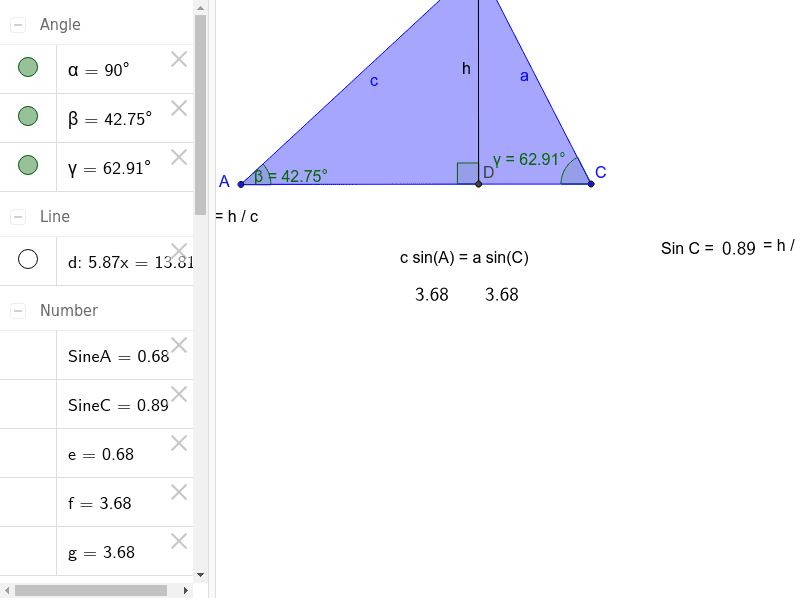 Math 3 Law of Sines Proof Lab – GeoGebra