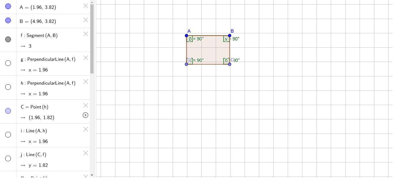 rectangle construction – GeoGebra