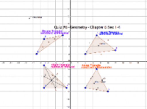 Chapter 5 Sec 1-4 Quiz #5 Vanny Barajas – GeoGebra