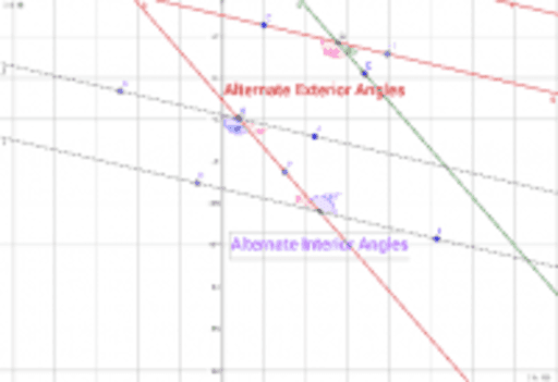Alternate Exterior & Interior Angles – GeoGebra