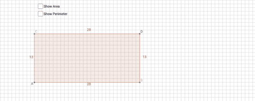 Area and Perimeter of Rectangles – GeoGebra