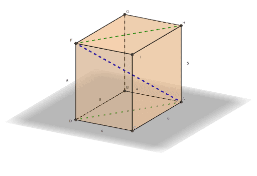 Longest Diagonal in a Box (Pythagorean 3D) – GeoGebra