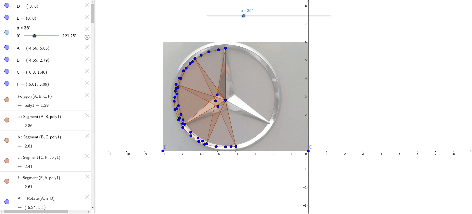 Mercedes-Benz Rotational Symmetry – GeoGebra