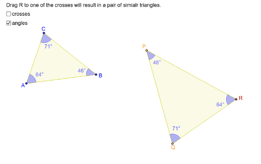 make 2 similar triangles (1) – GeoGebra