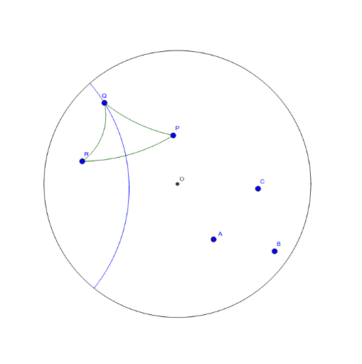 Construct Hyperbolic Angle Bisector – GeoGebra