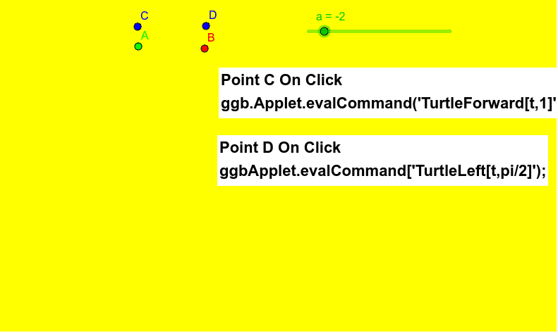 Variations on Themes of Turtle and JS – GeoGebra