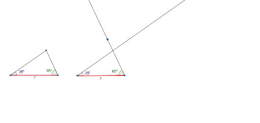 ASA- 2 Pairs of Congruent Angles with a Congruent Side in between – GeoGebra