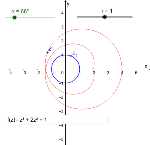 Complex mapping – GeoGebra