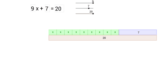 Bar Model for Linear Equations – GeoGebra