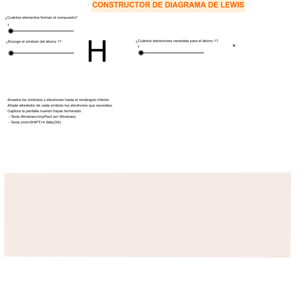 Copy of Constructor de diagramas de Lewis – GeoGebra