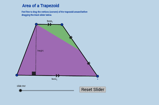 Area of a Trapezoid (Discovery) – GeoGebra