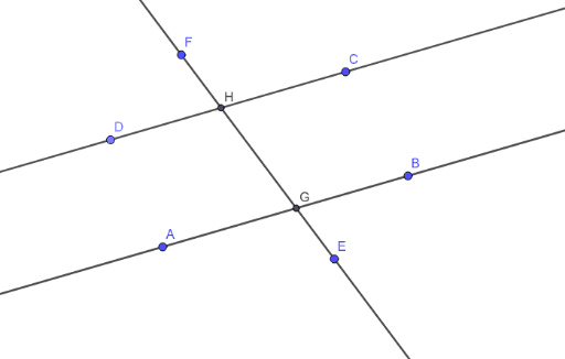 Exploring Parallel Lines and Transversals – GeoGebra