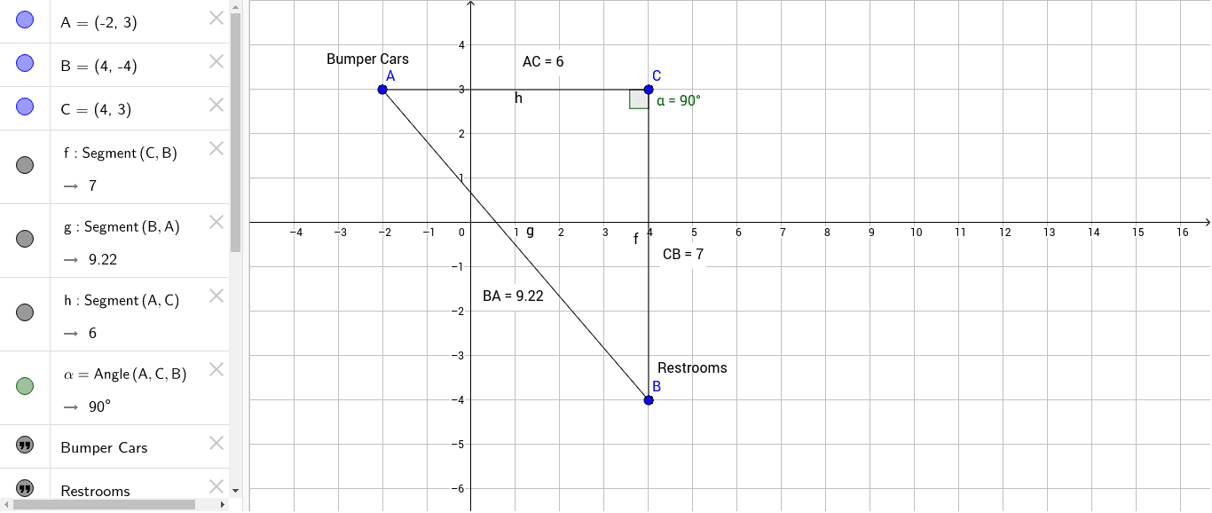 Homework Distance#2 – GeoGebra