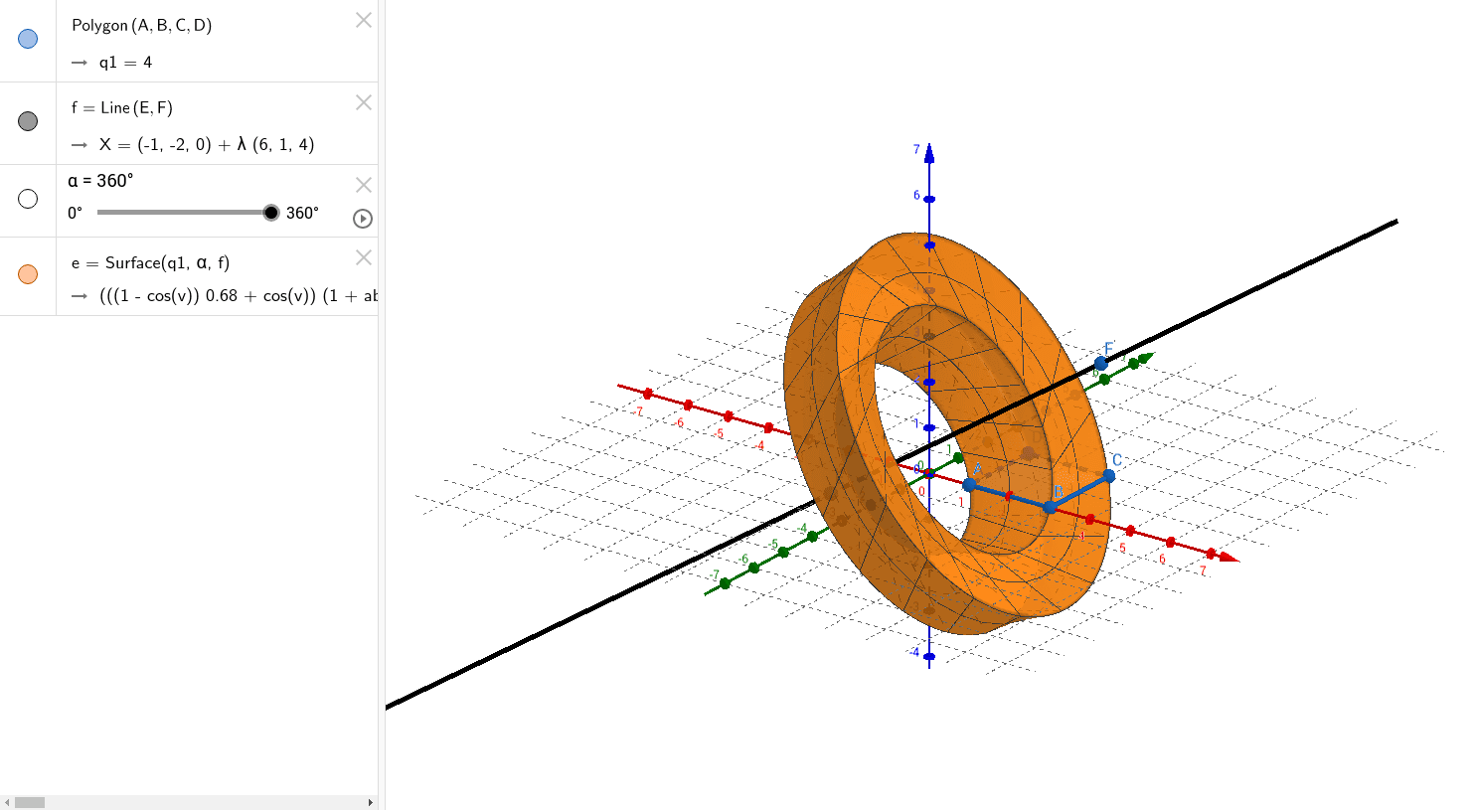 Rotate around any line – GeoGebra