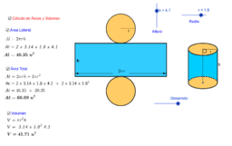 Volumen de cuerpos redondos – GeoGebra