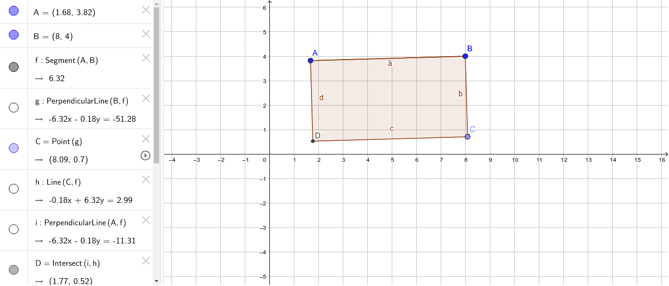 rectangle construction – GeoGebra