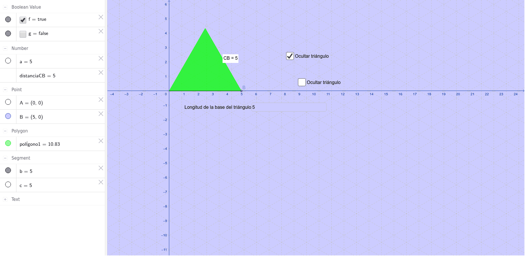 casilla de entrada – GeoGebra