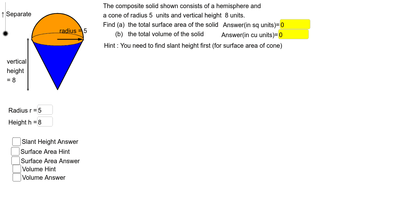 Composite Solids Interactives – GeoGebra