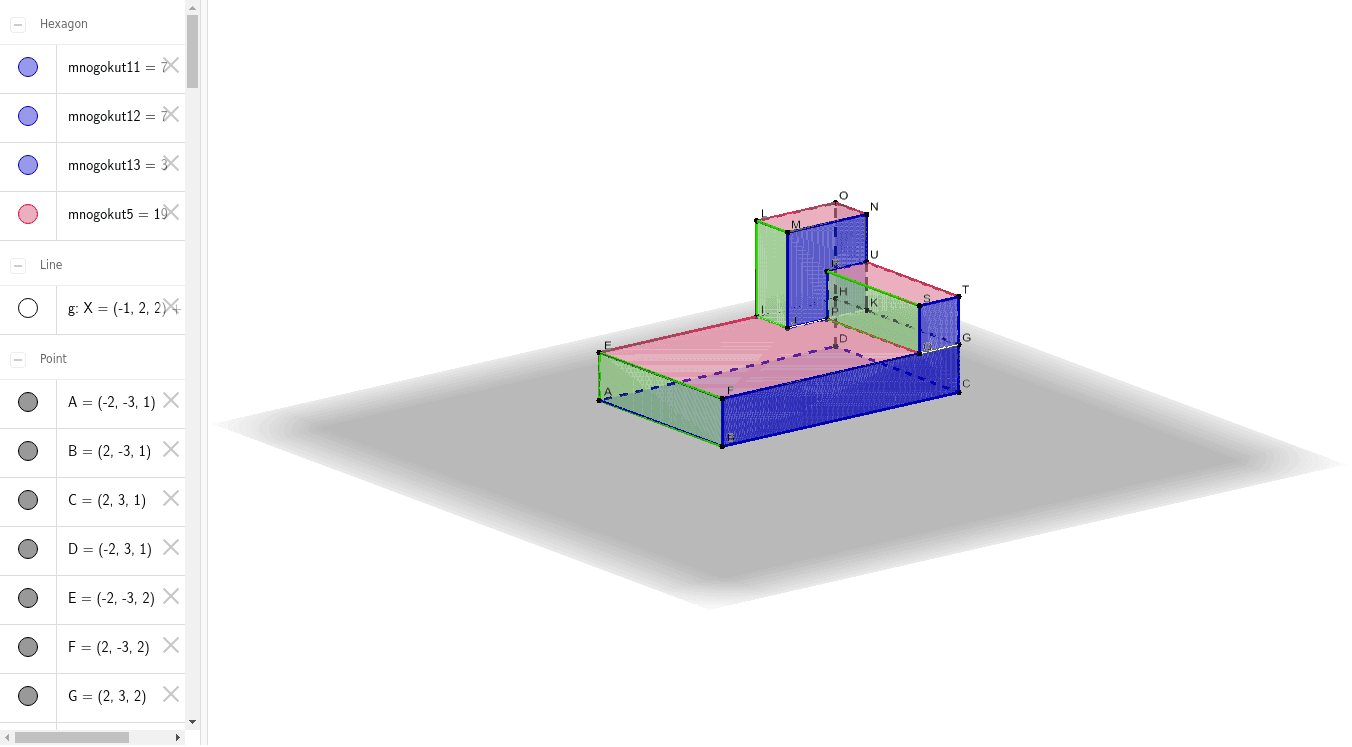 Tlocrt-nacrt-bokocrt – GeoGebra