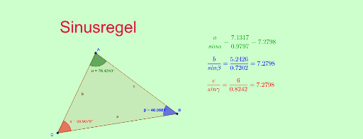 Sinusregel – GeoGebra