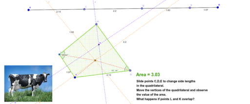 Maximum area with given perimeter: quadrilateral – GeoGebra
