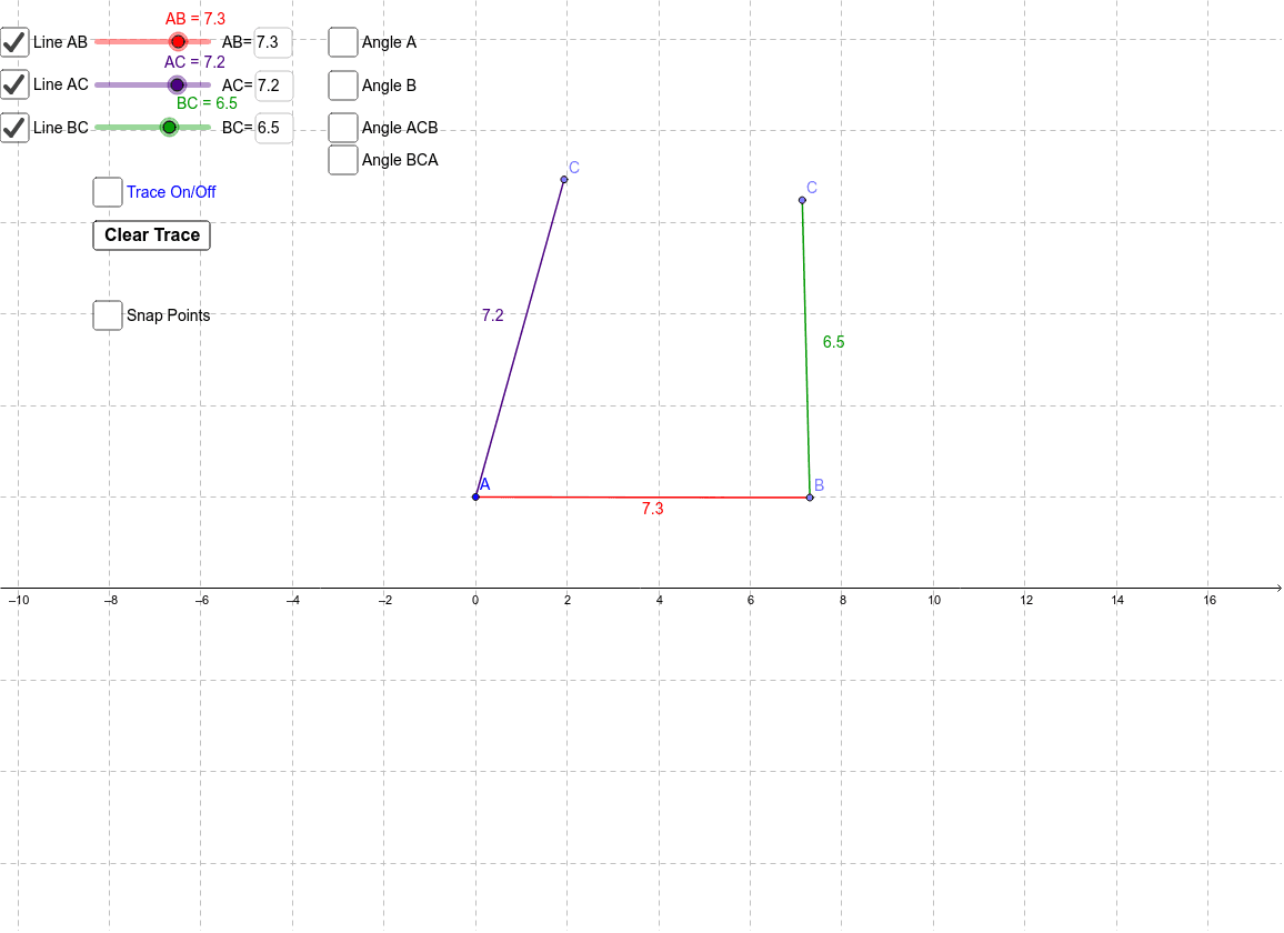 Triangle Construction – GeoGebra