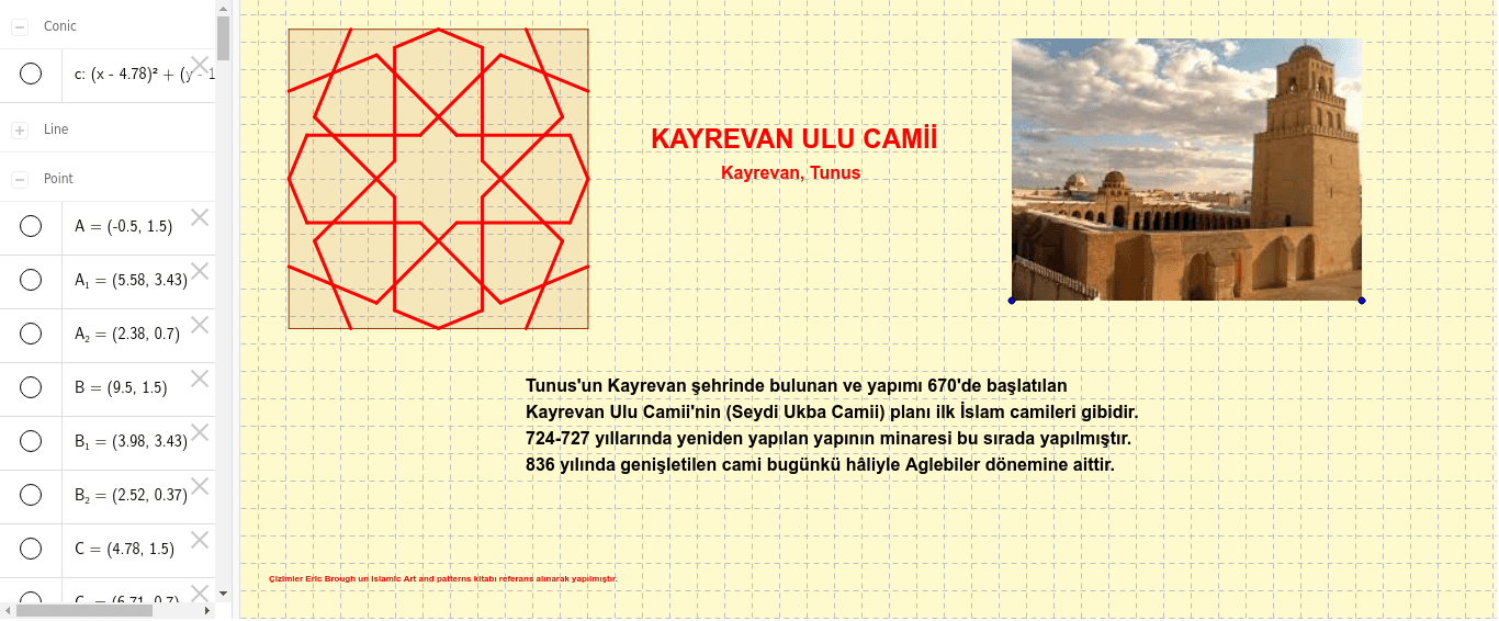 Kayrevan Ulu Cami – GeoGebra