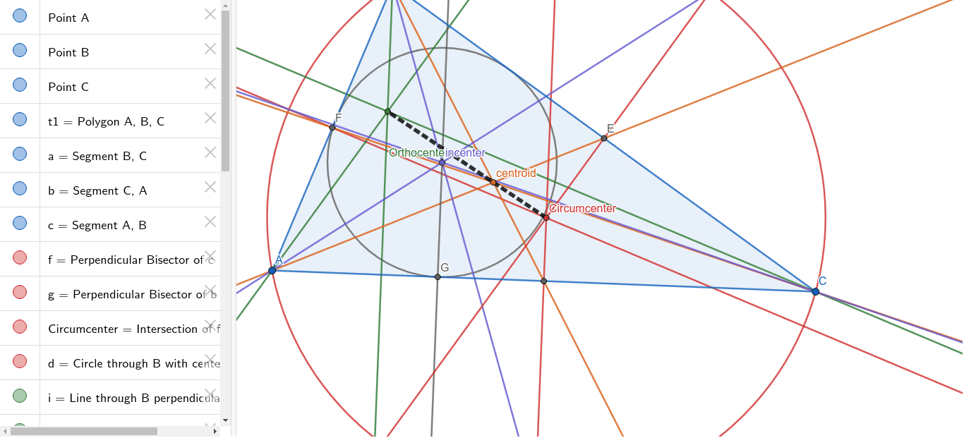Project- Special Segments in Triangles – GeoGebra
