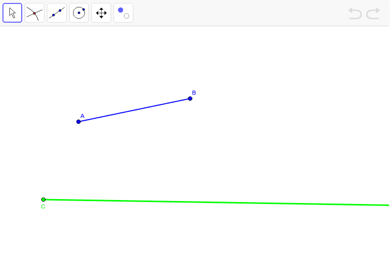 Congruent Segment Construction – GeoGebra