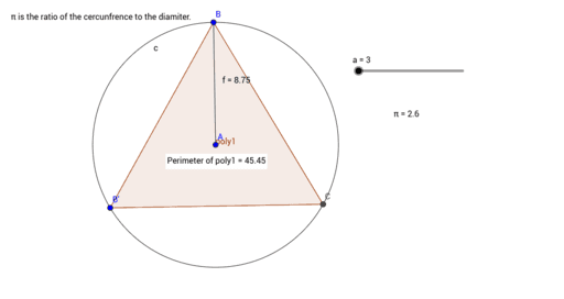 finding pi – GeoGebra