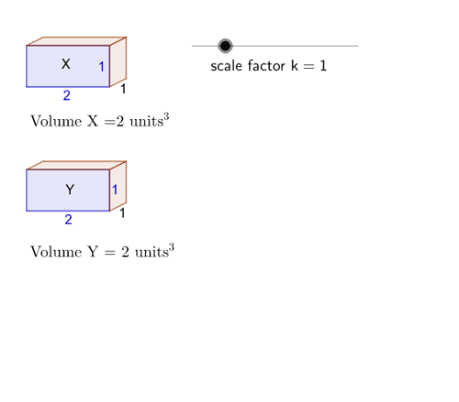 Scale Factor Volume – GeoGebra