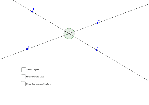 Angles of Intersecting Lines – GeoGebra