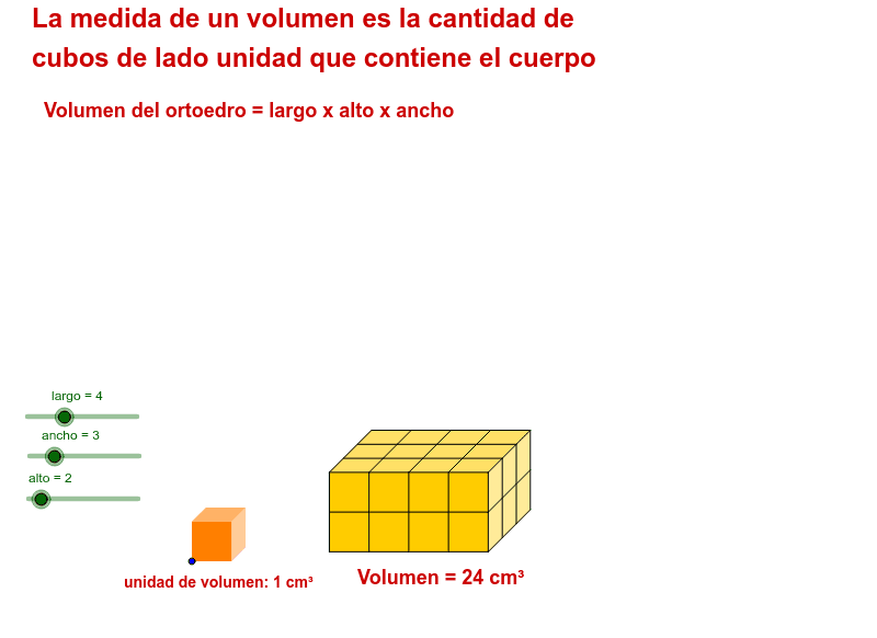Concepto de volumen – GeoGebra