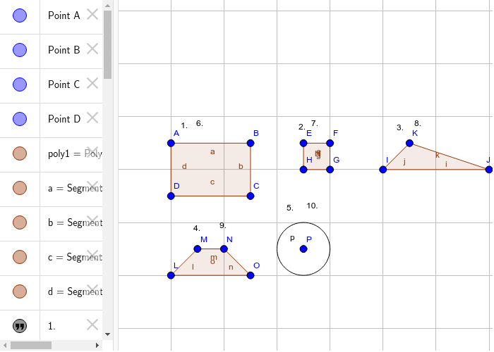 Area and Perimeter – GeoGebra